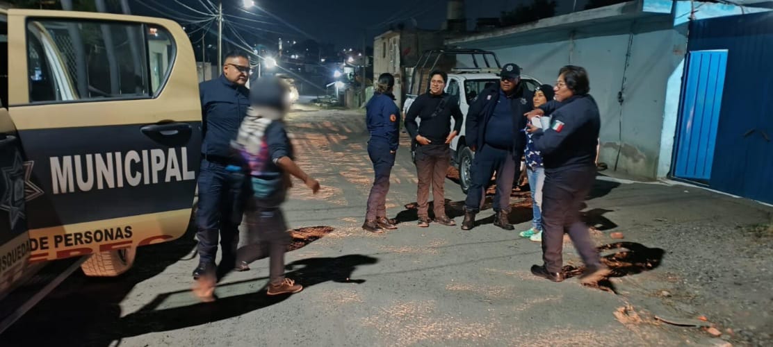 Policía de Ecatepec reintegra a su hogar a jovencita que deambulaba ...